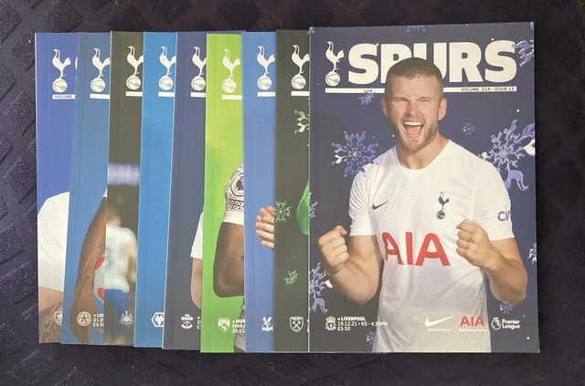 9 X 2021-2022 Tottenham Spurs Home programmes Premier League, FA ...