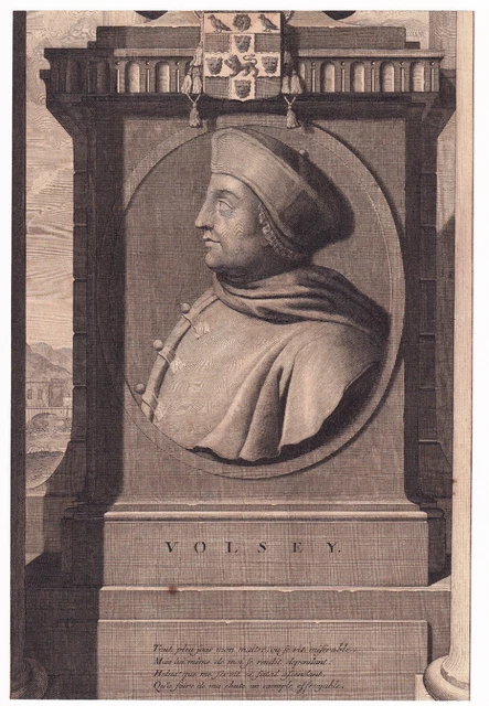 PORTRAIT XVIIIE CARDINAL Thomas Wolsey Lord Chancellor King Henry VIII ...