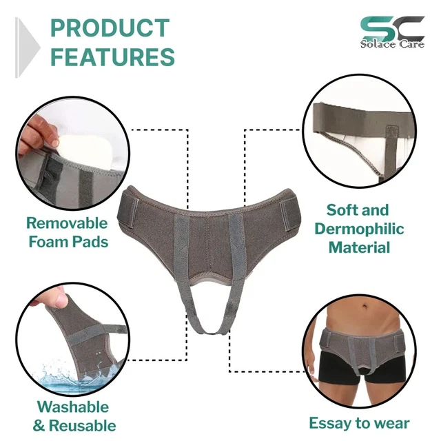 HERNIA INGUINAL COMPRESSION Belt Reduce Pain Femoral hernia ...