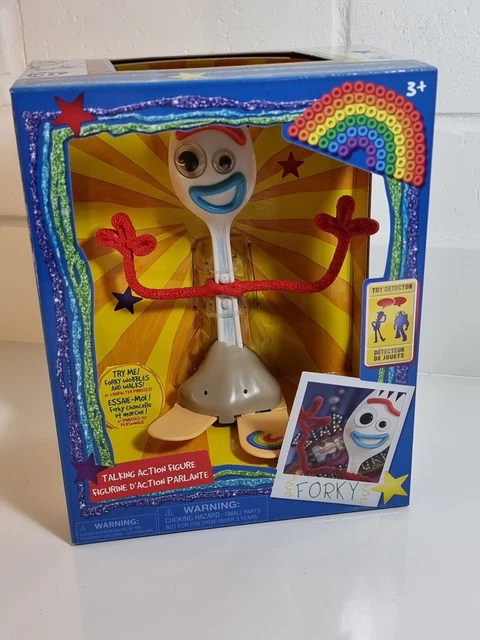 DISNEY STORE PIXAR Toy Detector Forky Talking Interactive Action Figure ...