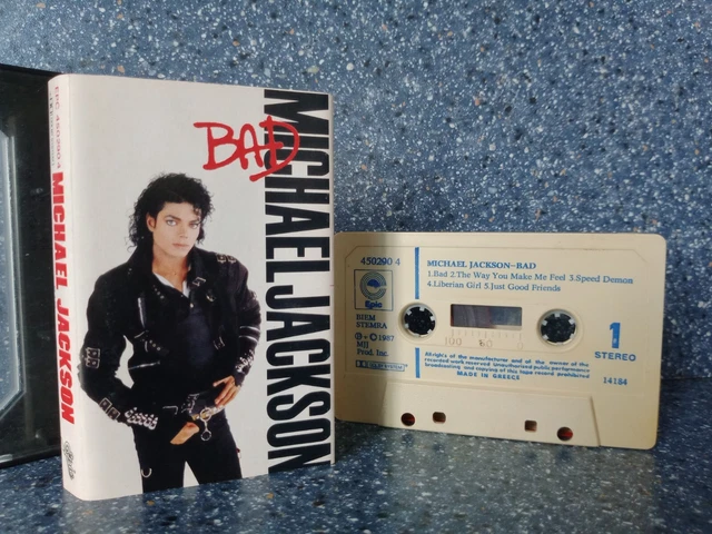 MICHAEL JACKSON GREEK Cassette Tape Album Bad Liberian Girl Man In The ...