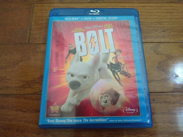 BOLT WALT DISNEY John Travolta Miley Cyrus Blu Ray DVD Digital Copy 3 ...