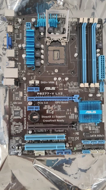 ASUS P8Z77-V LX2 motherboard with io shield £1.75 - PicClick UK