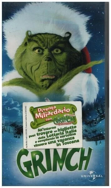 VHS JIM CARREY Il Grinch / The Grinch ITALIAN NEW OVP Universal ...