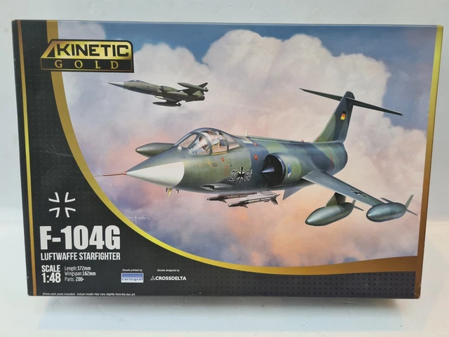 KINETIC K48083 1:48 Lockheed F-104G Luftwaffe Starfighter (Gold) £35.00 ...
