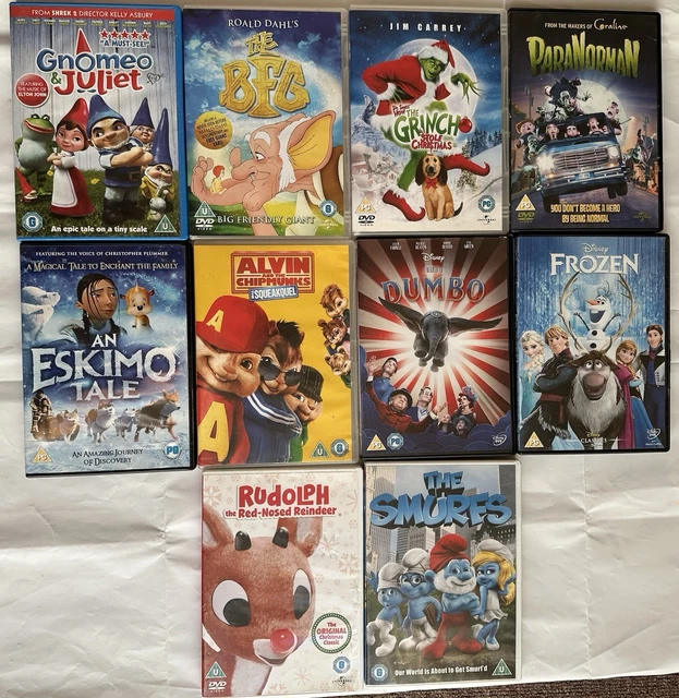 10X KIDS DVDS Movies Bundle Childrens Mixed Family £7.58 - PicClick UK