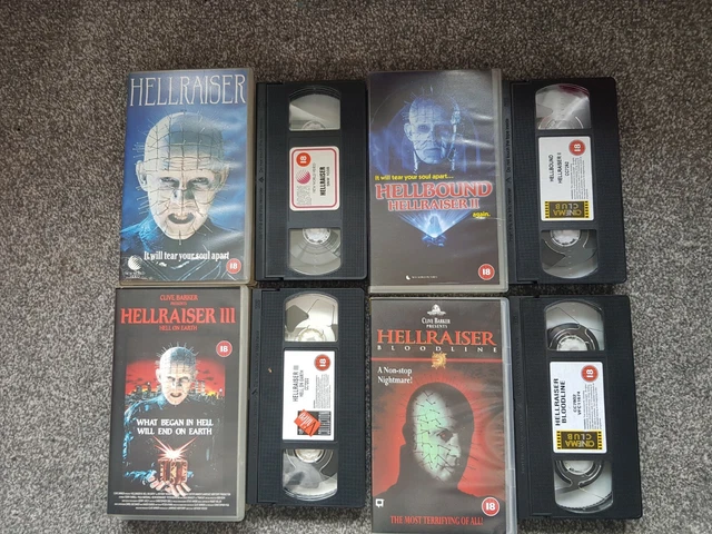 HELLRAISER 1 2 3 Hellbound Hell on Earth Bloodline Clive Barker VHS ...