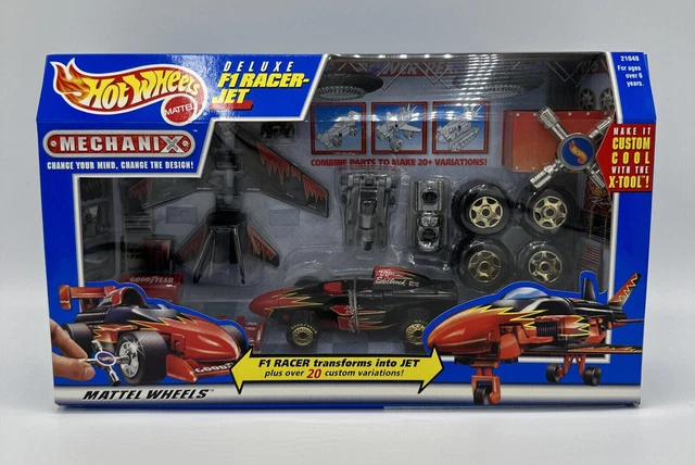 HOT WHEELS MATTEL Mechanix DELUXE F1-RACER JET Diecast Model - NEW IN ...