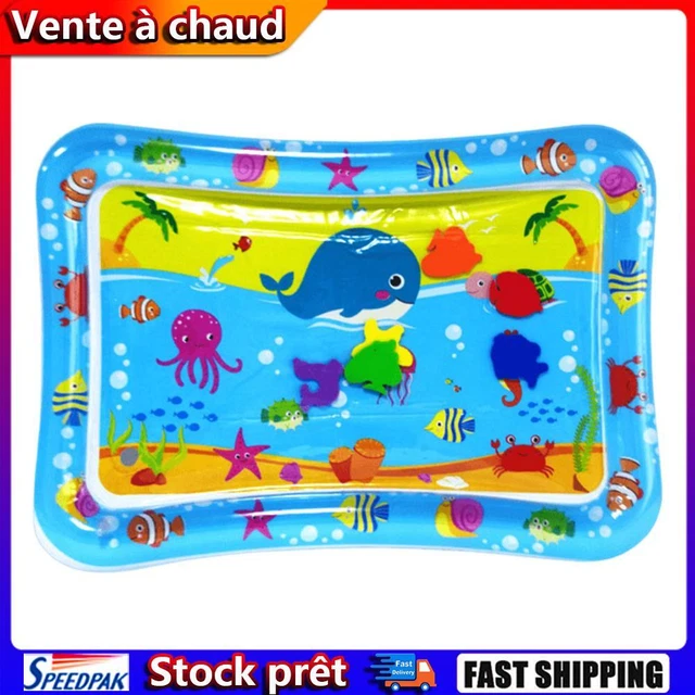 SENSOR WATER PLAYMAT with Fish Tummy Time Water Play Mat for Bored ...