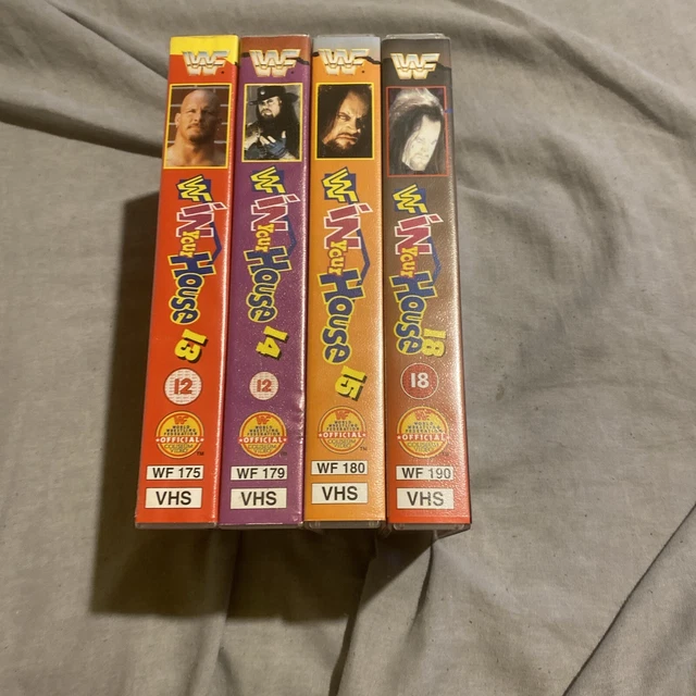 WWF/WWE - IN Your House 13,14,15,18 Vhs Bundle Of 4 Cheap £30.00 ...