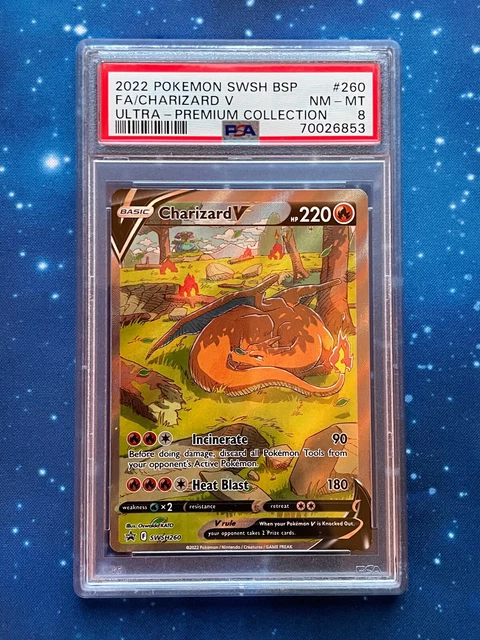 CHARIZARD V PSA Pokemon Ultra Premium Collection SWSH260 Glurak Full ...