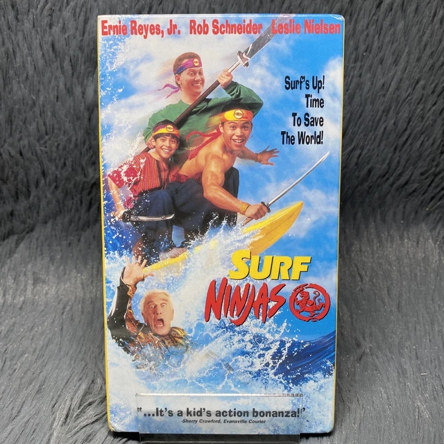SURF NINJAS VHS Tape 1993 New Line Rob Schneider Leslie Nielsen Comedy SEALED £35.57 - PicClick UK