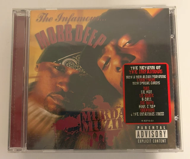 RARE CD MOBB DEEP THE INFAMOUS 90s HIP HOP RAP MURDA MUZIK 1999--MINT ...