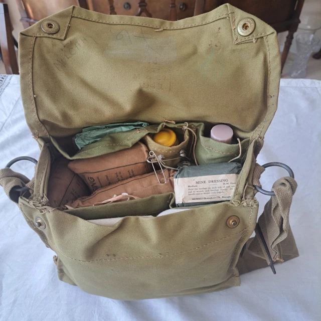 WW2 FIRST AID Bag Complete - Civil Emergency Corps - Excellent, Unused ...