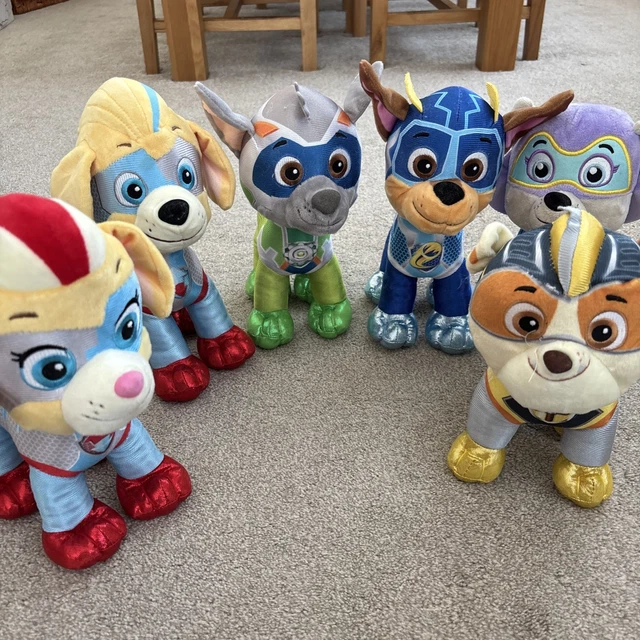 PAW PATROL - Mighty Pups Superhero - Plushie Bundle - Nickelodeon £36. ...
