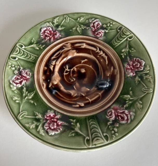 PIATTO COLLEZIONE RICHARD Ginori Maiolica Anno 1936 Art Nouveau Liberty ...