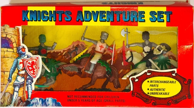 KNIGHTS ADVENTURE SET figurines anciennes démontables moyen-âge ...