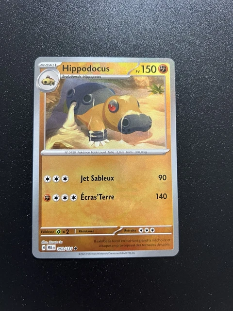 CARTE POKÉMON HIPPODOCUS 053/131 reverse Pokeball Ev8.5 FR NM EUR 1,00 ...