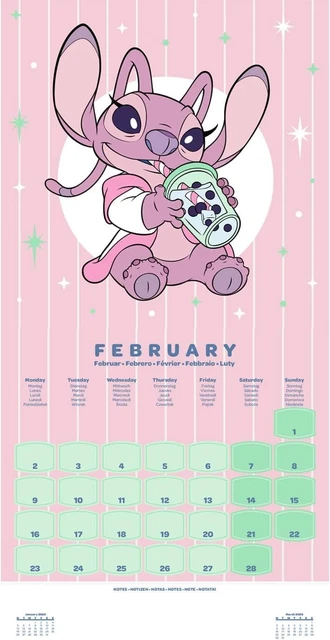 LILO & STITCH 2026 Square Calendar £12.23 - PicClick UK