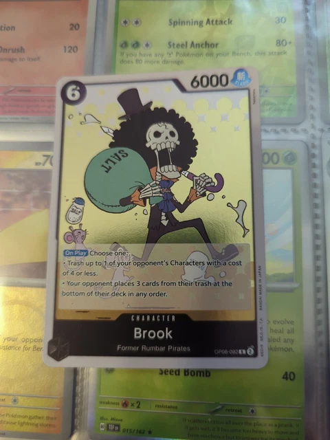 BROOK ONE PIECE Card Game Wings of the Captain NM Eng OP06-092 R EUR 1 ...