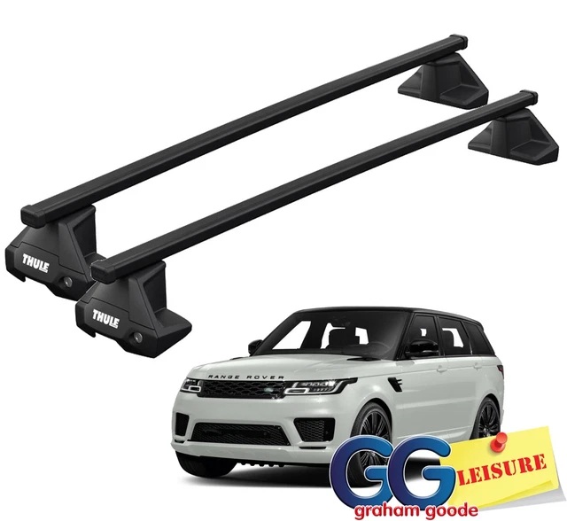 THULE EVO SQUARE Roof Rack Bars Lockable | Range Rover Sport 2014 ...