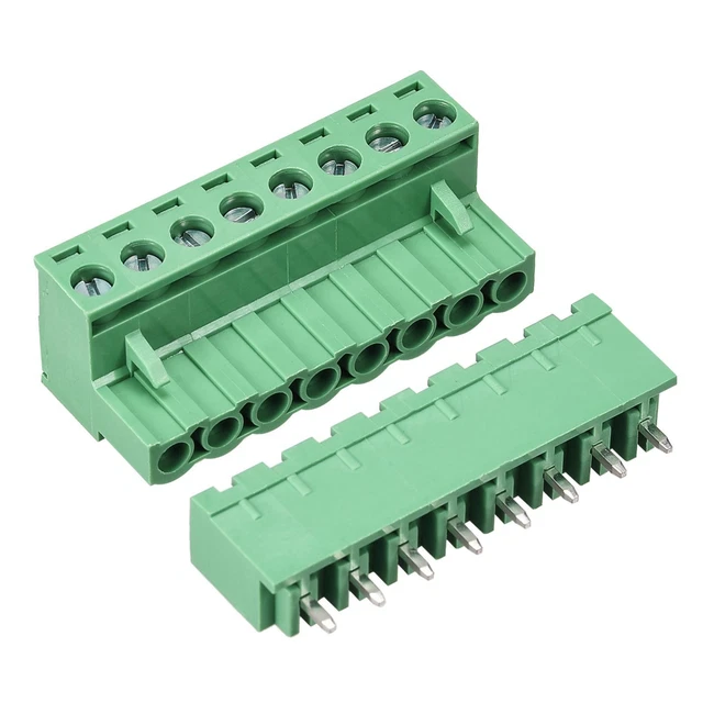 8 PIN 5.08MM Pitch Male Female PCB Screw Terminal Block 10 Sets £12.86 ...