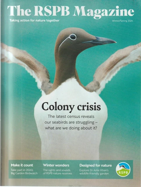THE RSPB MAGAZINE Winter / Spring 2024 issue Bird Nature Wildlife ...