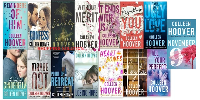 THE COMPLETE COLLECTION Of Colleen Hoover Top 15 Books Set (Paperback ...