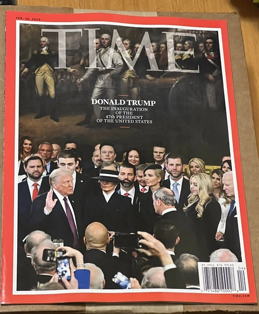 TIME MAGAZINE PRESIDENT Donald Trump 2025 BUNDLE of 2 INAUGURATION MAGA ...
