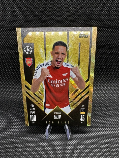 100 CLUB WILLIAM Saliba Match Attax 2024/2025 Arsenal 24/25 Hundred # 472 £0.99 - PicClick UK