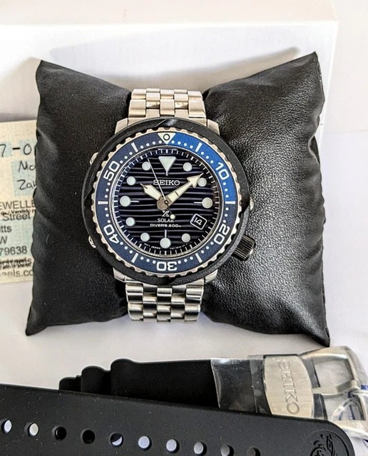 SEIKO PROSPEX SOLAR "Save the Ocean" Special Edition 200m divers watch ...