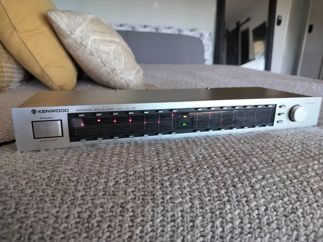 VINTAGE 1982 KENWOOD GE-90 ~ Stereo 7-Band Graphic Equalizer ~ WORKS ...