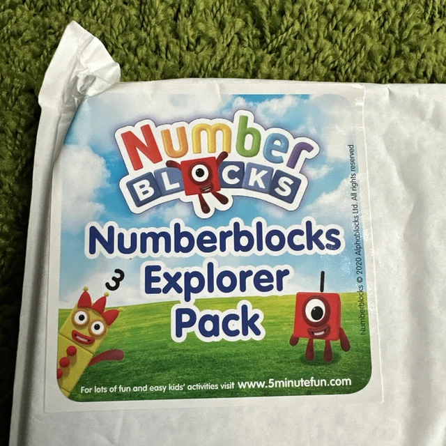 CBEEBIES NUMBER BLOCKS Explorer Maths Programme Learn Magazine Card 5 ...