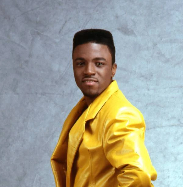 SINGER AND PRODUCER Teddy Riley of the R and B group Guy poses 1987 OLD ...