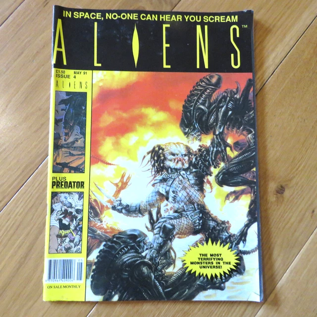 VINTAGE MAGAZINE: ALIENS # 4 Trident Comics May 1991 £7.99 - PicClick UK