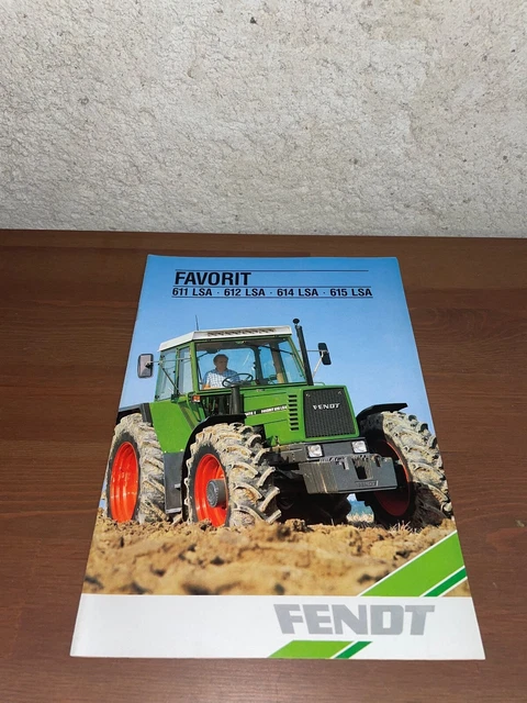 BROCHURE PROSPEKT PROSPECTUS TRACTEUR FENDT FAVORIT 600 tractor-traktor-claas-ih EUR 9,99 ...