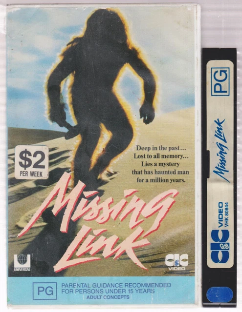 RARE VHS VIDEO Tape MISSING LINK Ex-Rental Big Box CIC £9.89 - PicClick UK