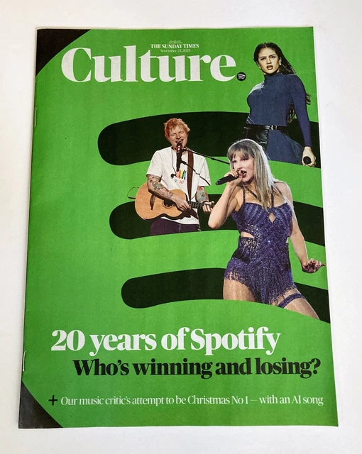 SUNDAY TIMES CULTURE Magazine 23 November 2025 20 Years of Spotify ...