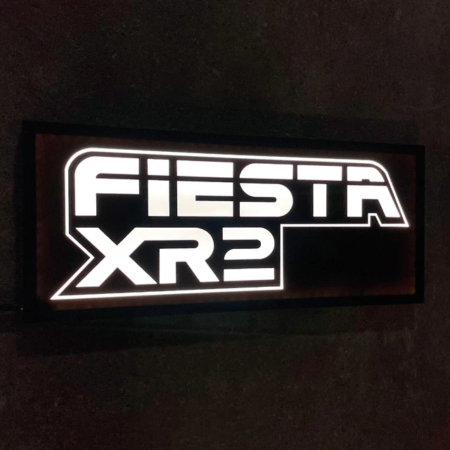 FIESTA XR2 BADGE Emblem Led Illuminated Light Up Garage Sign Rs ...