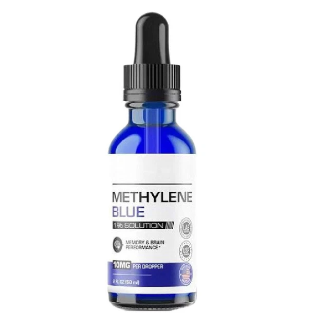 60ML METHYLENE BLUE Health Drops 10mg Solution High Purity Immune ...