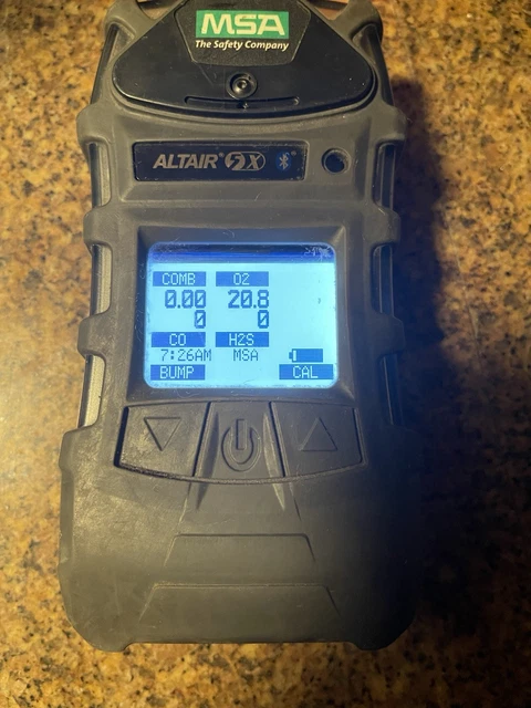 MSA ALTAIR 5X Bluetooth Gas Detector 5 Gas LEL, O2, CO, H2S, SO2 w ...