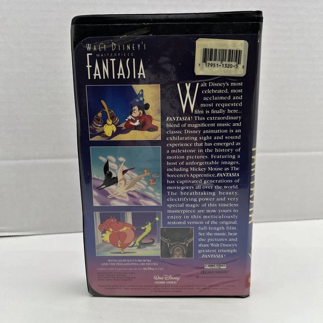 WALT DISNEY'S MASTERPIECE Fantasia Beta Tape NOT VHS Betamax UNTESTED £ ...