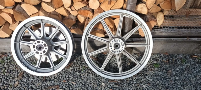 HARLEY DAVIDSON SPORTSTER 9 SPOKE MAG Wheels Rims Set Front & Rear EUR ...