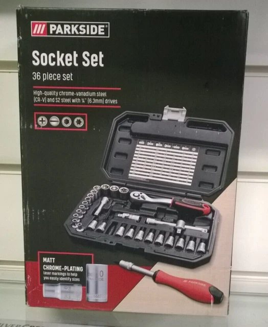 PARKSIDE SOCKET SET (36 piece) £19.00 - PicClick UK