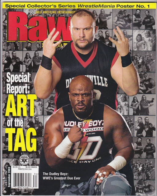 WWE RAW MAGAZINE September 2003 Wrestling Buh Buh Ray D-Von Dudley Boyz ...