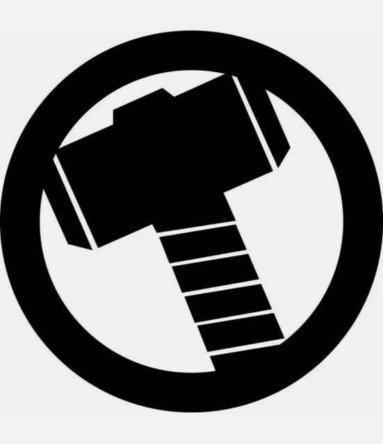 THOR AVENGERS MARVEL Logo Vinyl Graphics sticker Decals car 10cm EUR 3 ...