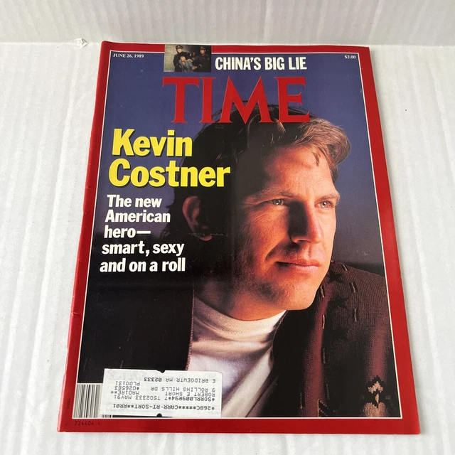 TIME MAGAZINE JUNE 26, 1989 Actor Kevin Costner Sexy Hero China £10.43 ...