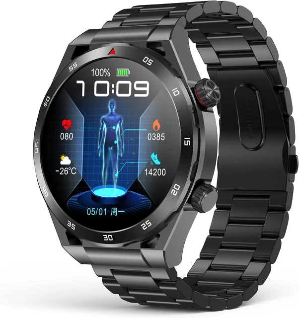SMARTWATCH CON CHIAMATA Bluetooth, Impermeabile IP67 per Android Ios ...