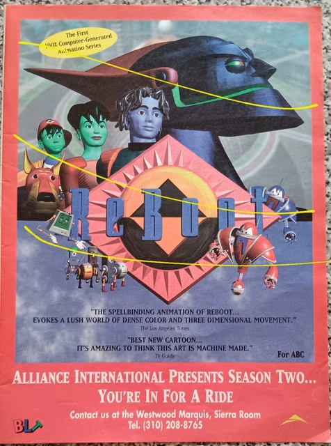 2 X LARGE adverts - Reboot, Beast Wars Transformers + Kodak Vision $31. ...