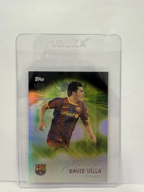 TOPPS FC BARCELONA Team Set 2025/26 David Villa Pitch Pursuit #34 2025 ...